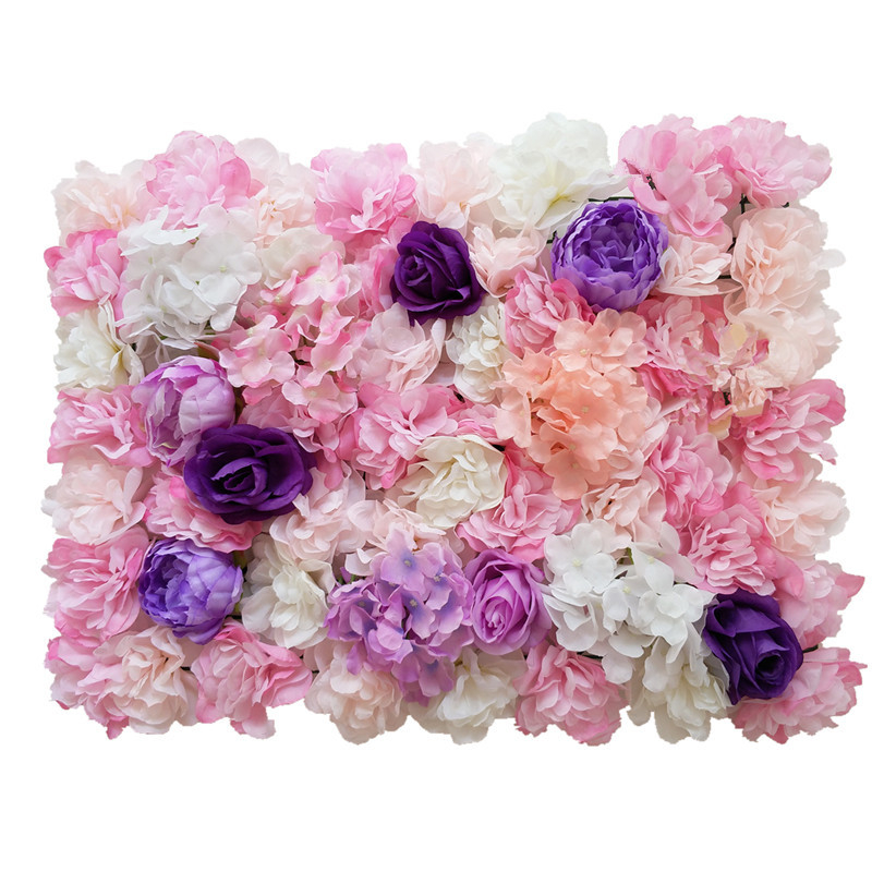 Wholesale Wedding Decorative Background Artificial Flower Panel in Customized Colors-FLOWER WALL ...